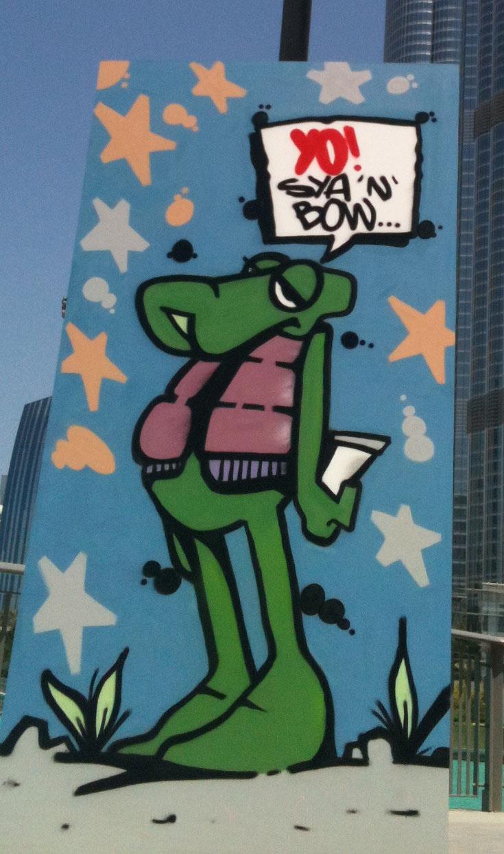 Dubai Graffiti, Sya One: Bode Lizard