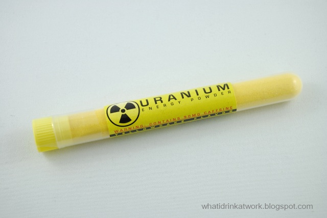 What I Drink At Work: Uranium Energy Powder Yellowcake Flavour Review