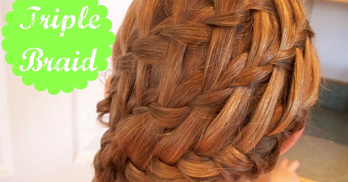 Mini Hair Series - Triple Braid - Adventures of a DIY Mom
