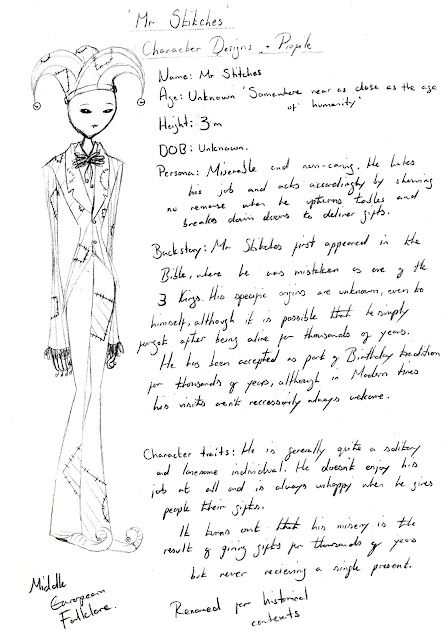 EmJ Art: First Character Design of the Term!