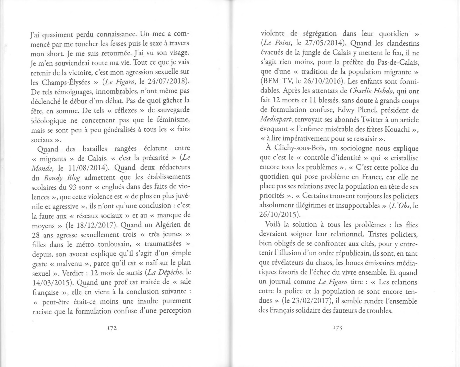 école : références: Laurent Obertone, La France interdite (2018)