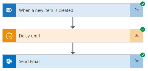 Microsoft Flow - pause till date