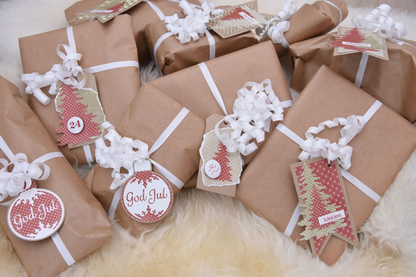 Kreativ Scrapping Blogg: Hjemmelagde pakkelapper