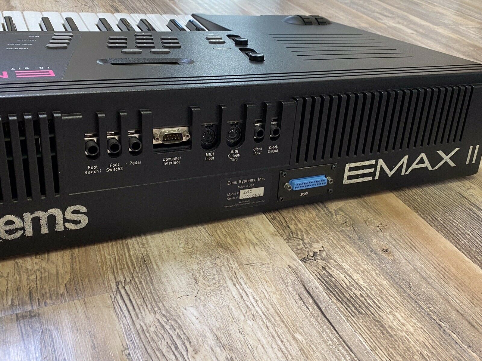 MATRIXSYNTH: E-mu Emax II Sampler/Synth SN 090002678