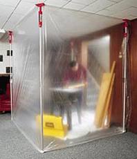 zip walls: Zip Walls For Hazzardous Dust Containment