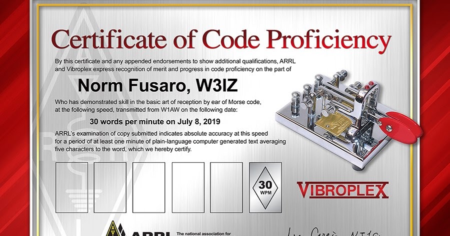 W2LJ QRP - When you care to send the very least!: Code Proficiency ...