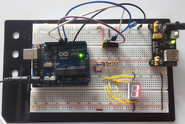 Seven Segment Display with Arduino and Shift Register - electronics ...