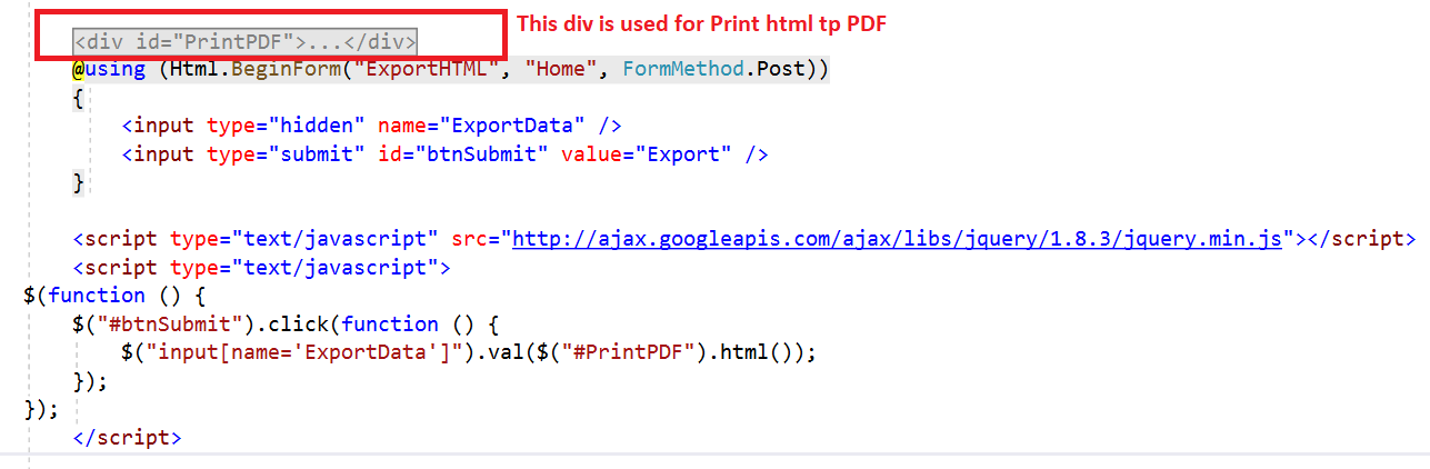 How To Export Html To Pdf Using Asp Mvc Coreprogram