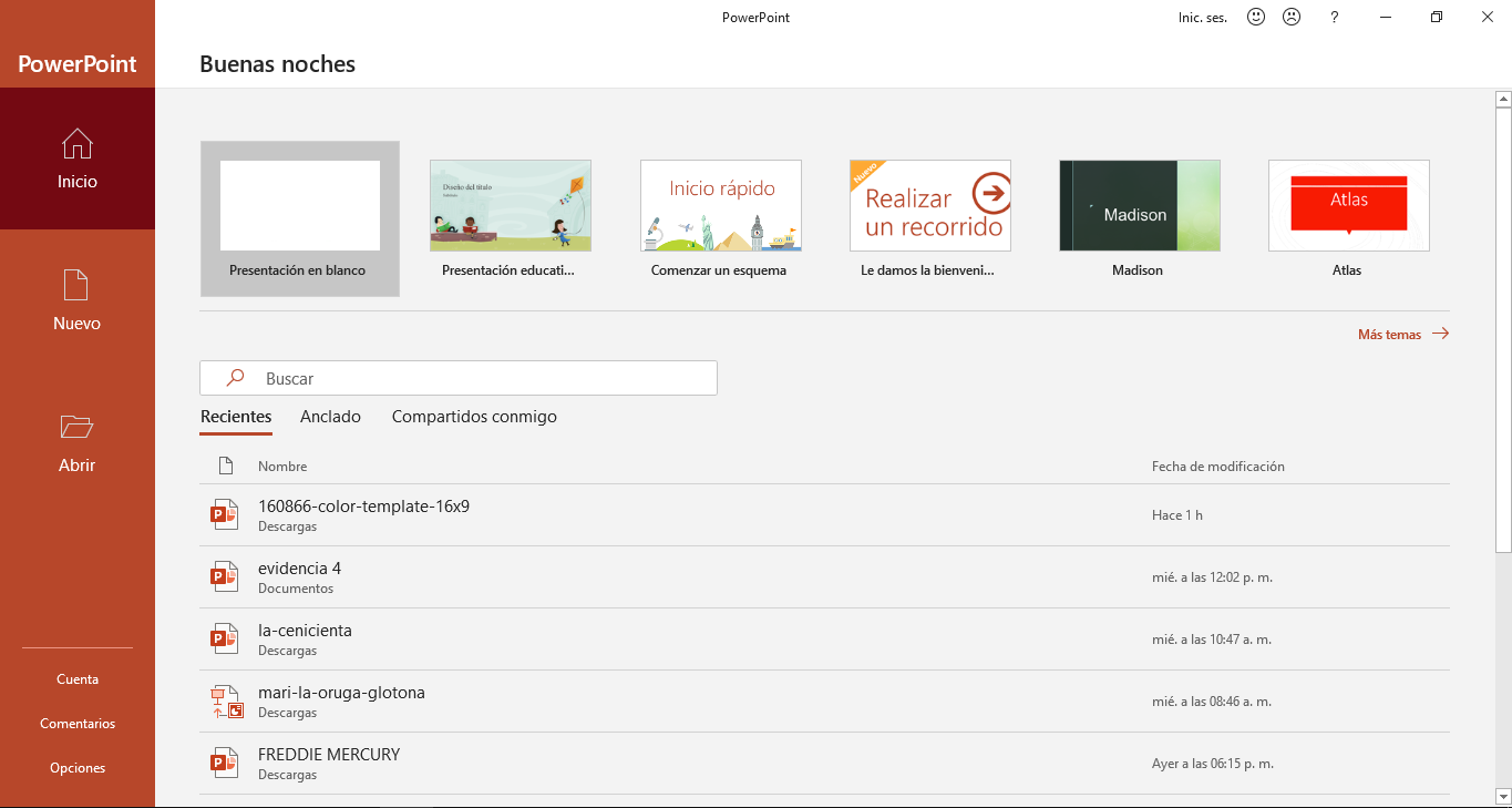 Introducción a PowerPoint 2016