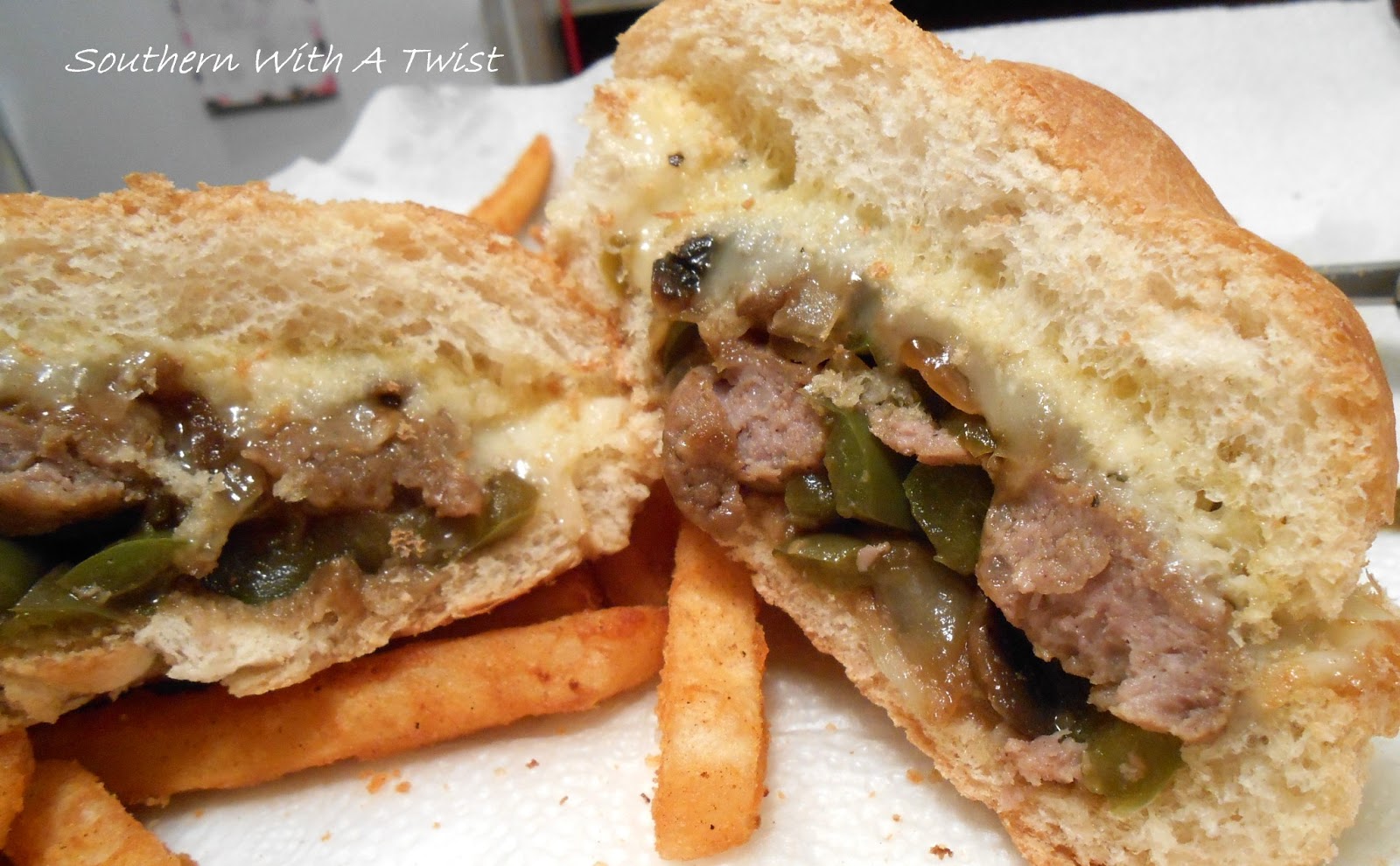 Southern With A Twist: Garlic Brats... Sausage and Pepper Sandwiches ...