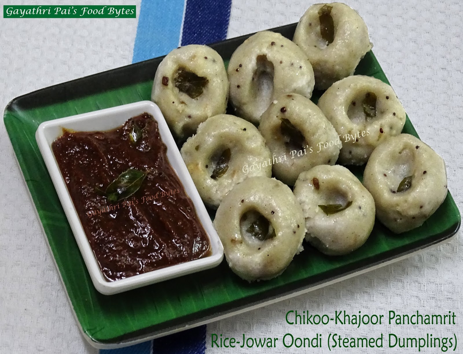 Gayathri Pai's Food Bytes: Rice-Jowar (Jwari/Sorghum) Oondi (Steamed ...