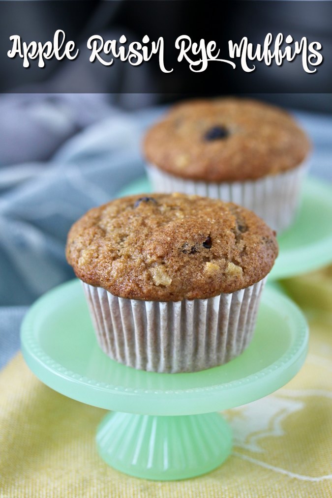 Apple Raisin Rye Muffins | #MuffinMonday | Karen's Kitchen Stories