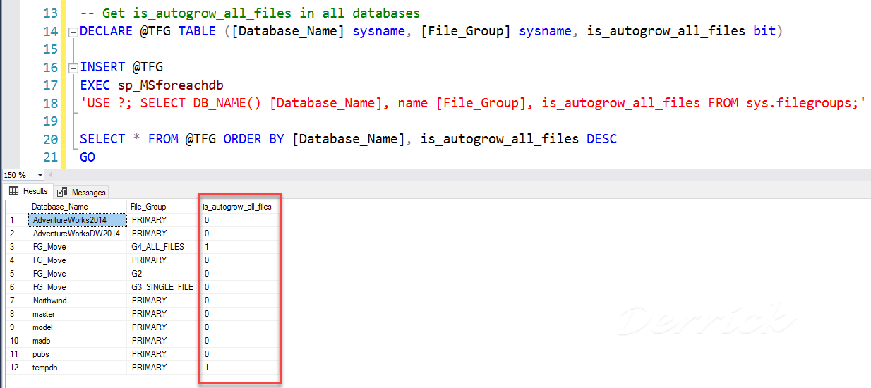德瑞克：SQL Server 學習筆記: [SQL Server] AUTOGROW_ALL_FILES Option: All files ...