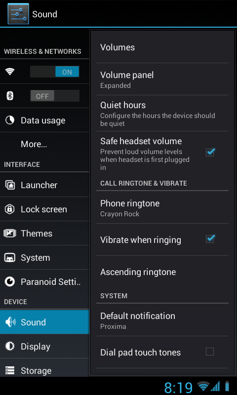 玉米の宅觀測: [ROM]Paranoid Android for Desire v0.3| 平板、手機混合UI