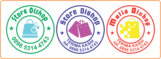 Contoh Stempel Toko Online | Logo Olshop Siap Edit | Contoh Stempel ...