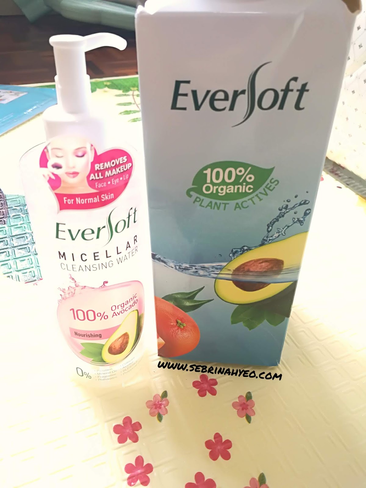 EVERSOFT Micellar Cleansing Water Review - Sebrinah Yeo