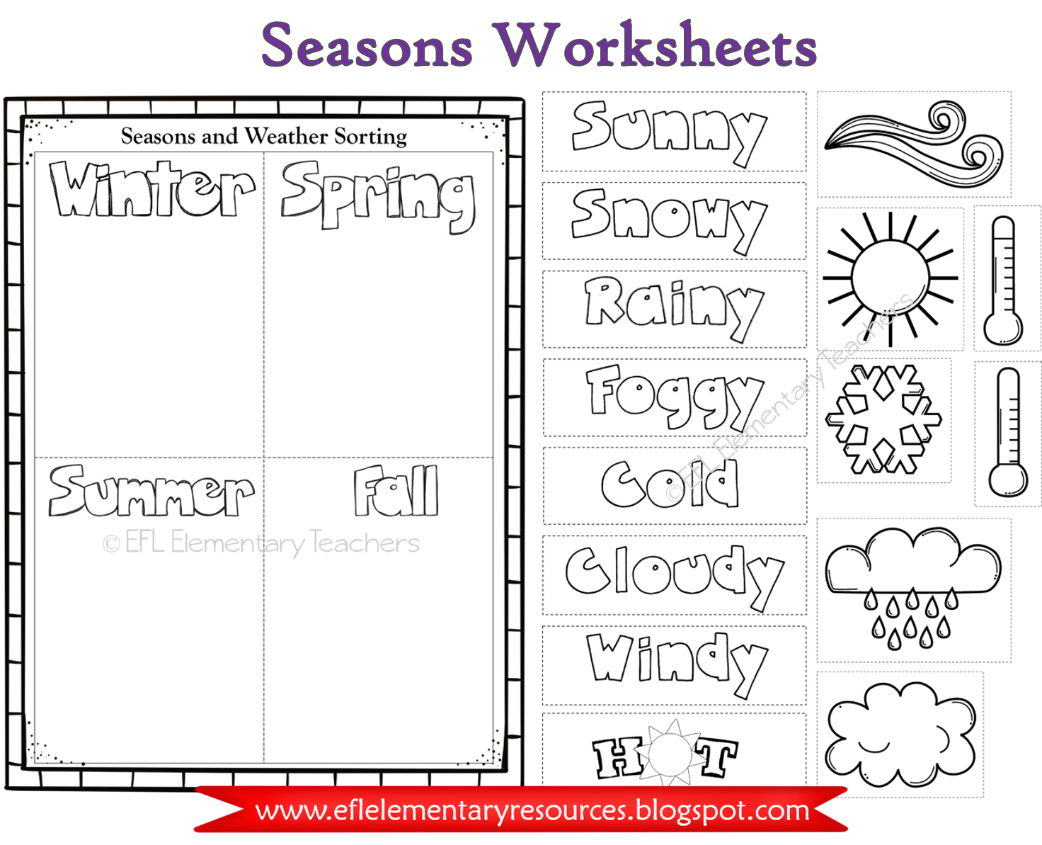 EFL Elementary Teachers: SEASONS and Weather