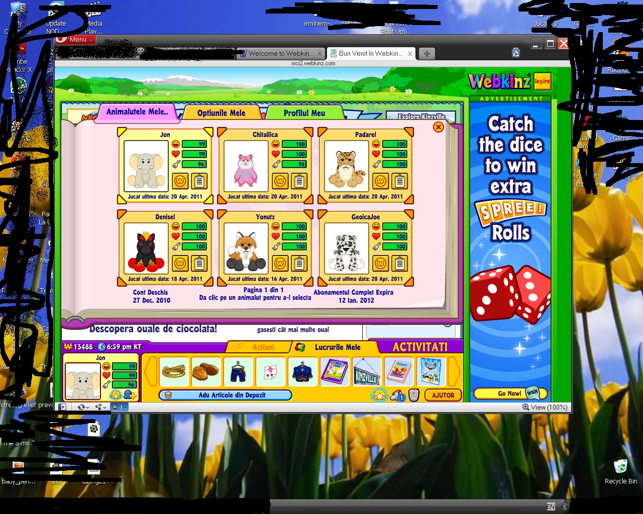 Webkinz Game: aprilie 2011
