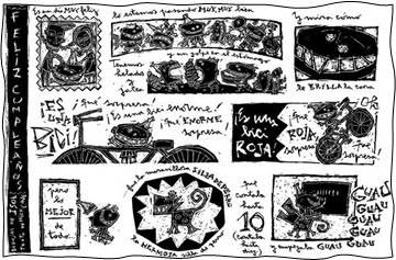 El caballo de cartón azul: Entradas en azul. Isol. Piñatas. Fondo de ...