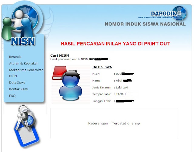 Cara Cetak Kartu NISN Dengan Mudah - Bimbel Sekolah