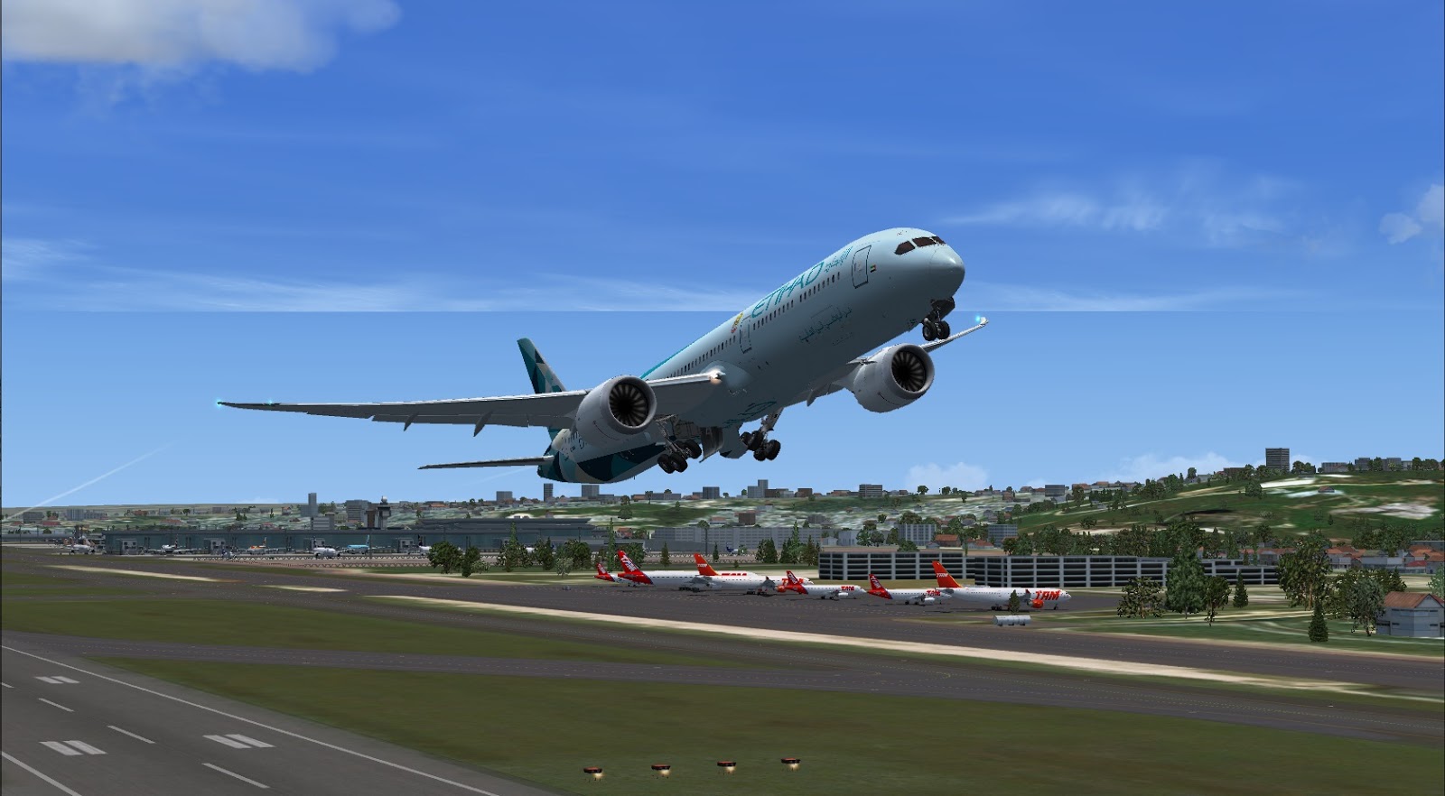 Aviação Arte: Boeing 787-10 Dreamliner Etihad TDS (Greenliner)