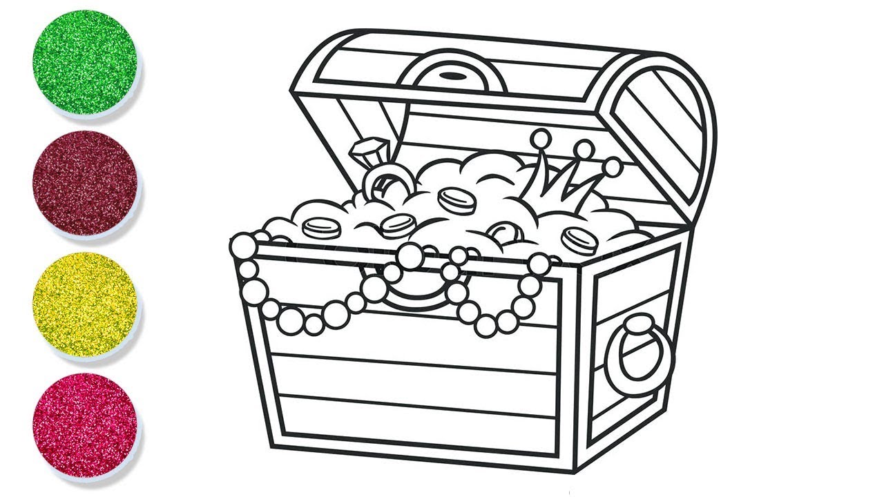 Treasure Chest Coloring Page ~ Coloring Pages