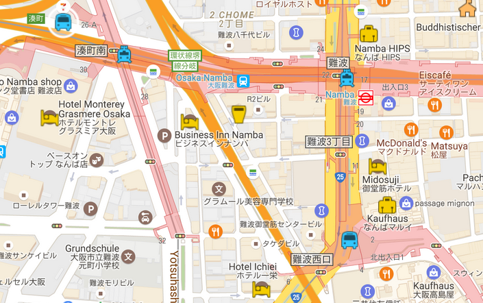 Treasures of Osaka: Namba Bus Stops