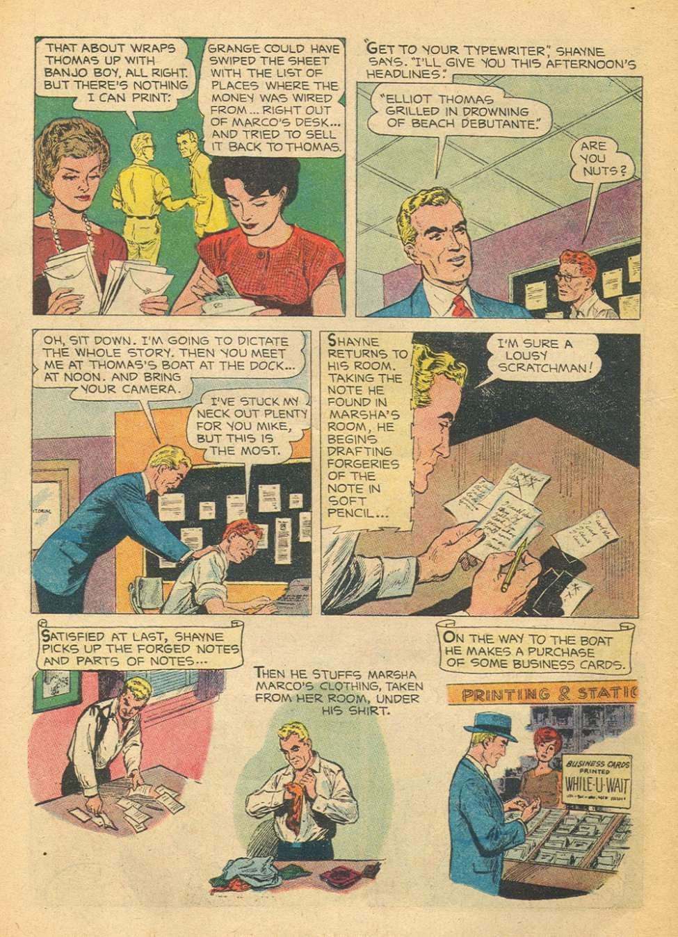 BEACH BUM COMICS : DELL COMIC'S GRITTY MIKE SHAYNE PRIVATE EYE ...