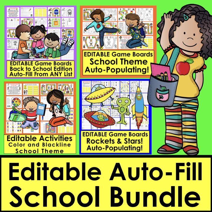 The Best of Teacher Entrepreneurs II: Editable Games and Activities for ...