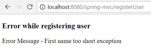 Spring Mvc Exception Handling Exceptionhandler And Controlleradvice Example Tech Tutorials