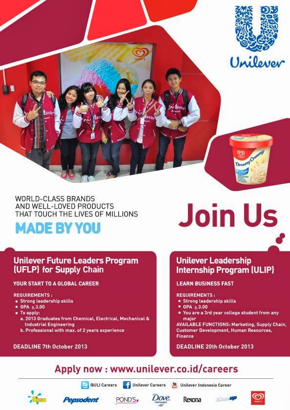 PT Unilever Indonesia Tbk - Unilever Leadership Internship Program ...