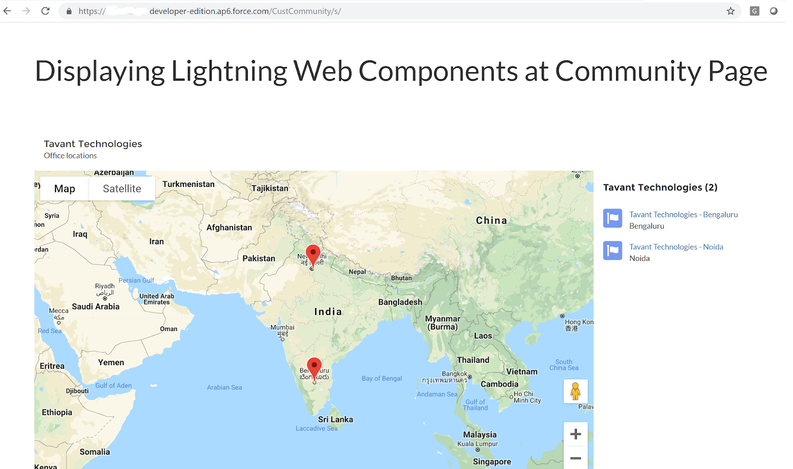 Exploring on Salesforce: Display Google Map Lightning Web Component at ...