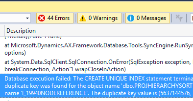 Microsoft Dynamics 365 blogs: D365FO Database sync failed duplicate key ...