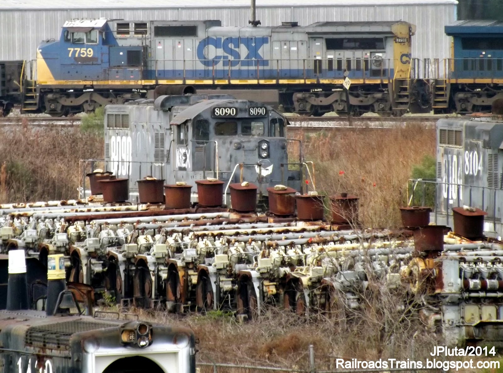 RAILROAD Freight Train Locomotive Engine EMD GE Boxcar BNSF,CSX,FEC ...