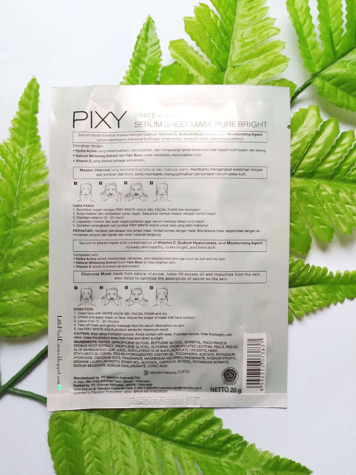 PIXY WHITE-AQUA SERUM SHEET MASK PURE BRIGHT & REVITALIZE REVIEW ...