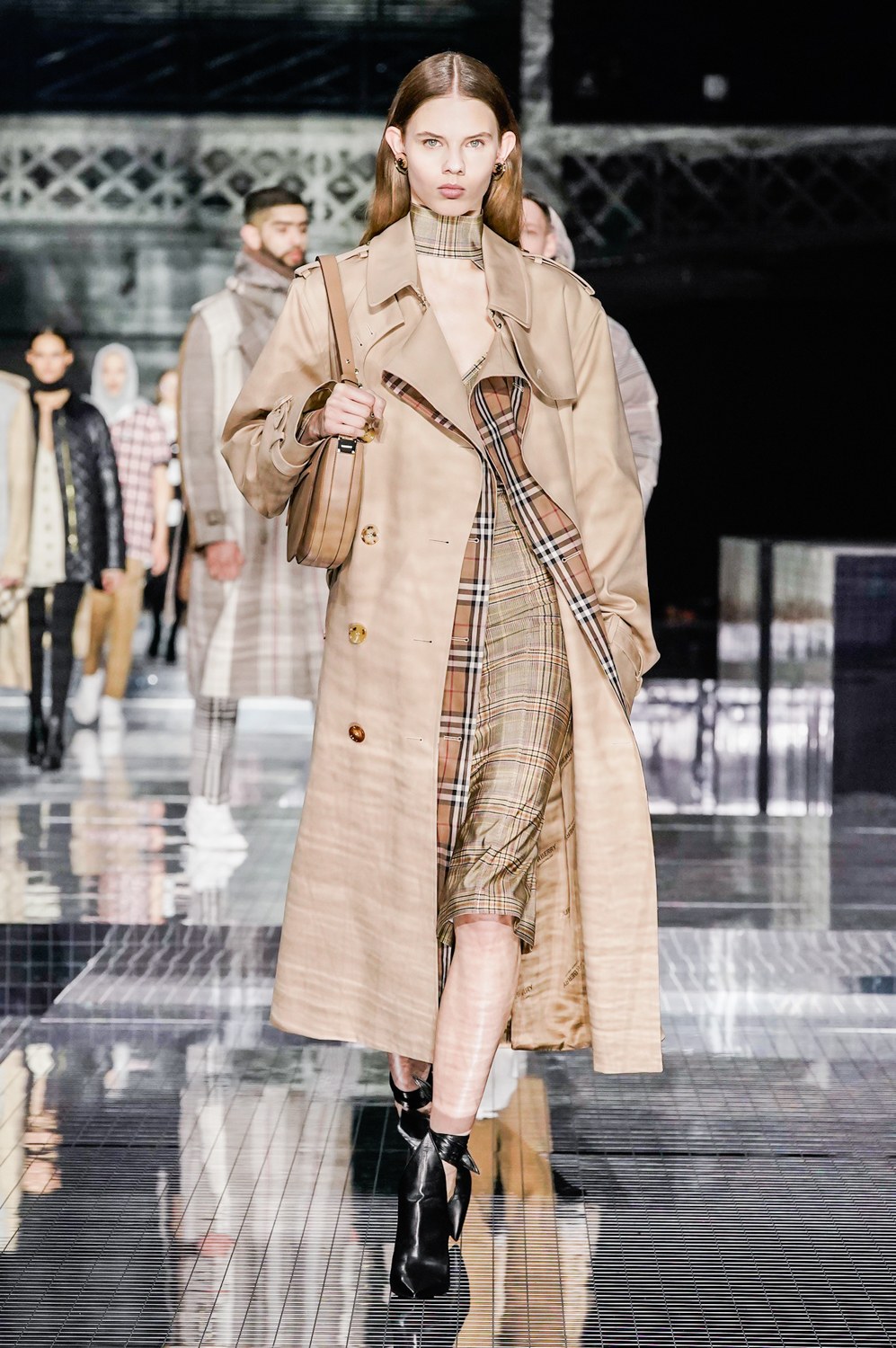 Top models walk the Burberry Fall/Winter 2020 London Fashion Week Show