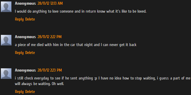 Anonymous Confessions, The Epilogue