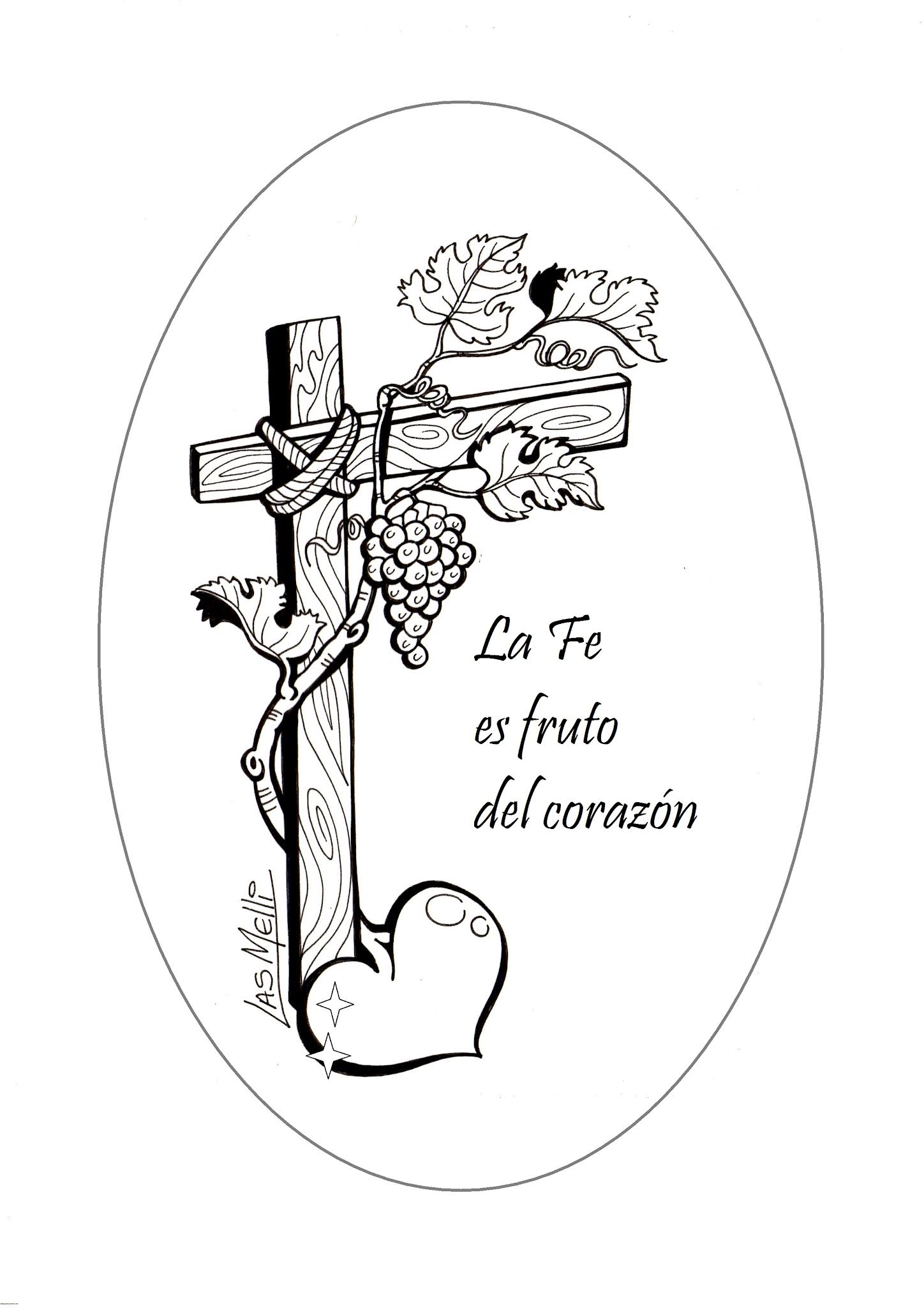El Rincón de las Melli: DIBUJO: La fe es fruto del corazón