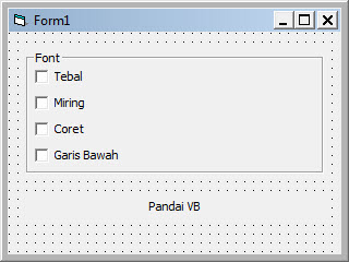 Belajar Menggunakan Checkbox - Pandai Visual Basic