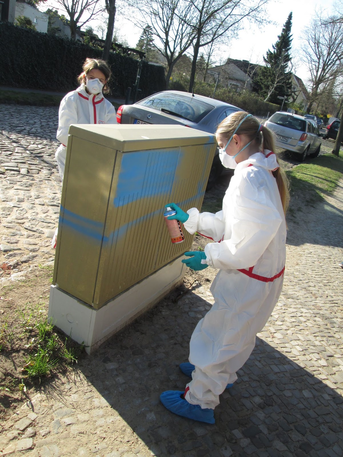 Stromkasten-Styling: Das letzte Mal Sprühen mit der Grundschule am ...
