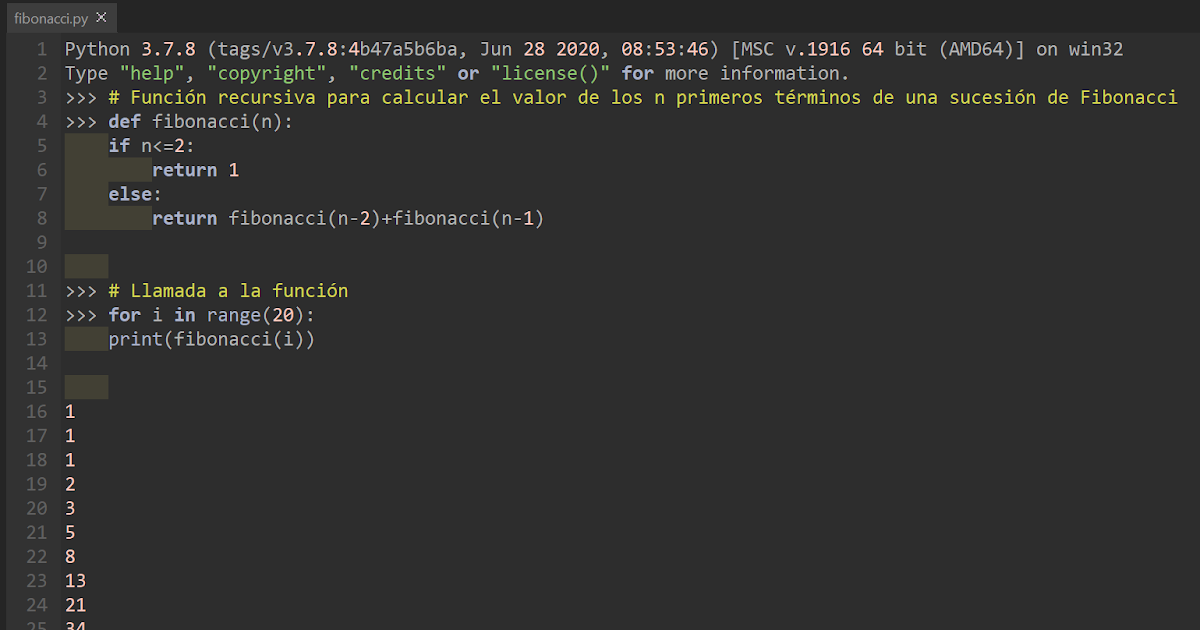 μ blog : Calculando términos sucesivos de la sucesión de Fibonacci ...