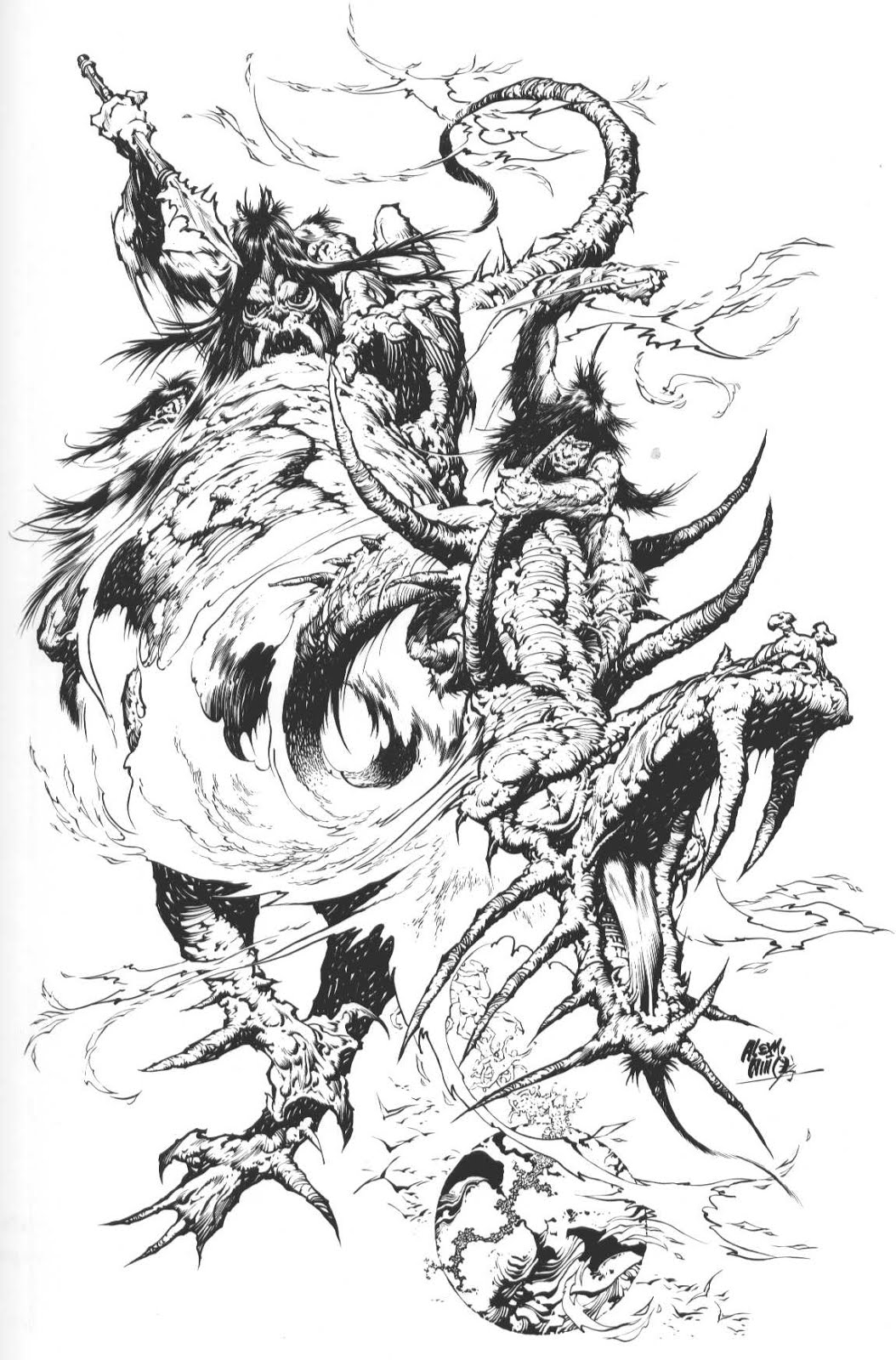 Satan's Tears, the Art of Alex Nino - Pencil Ink