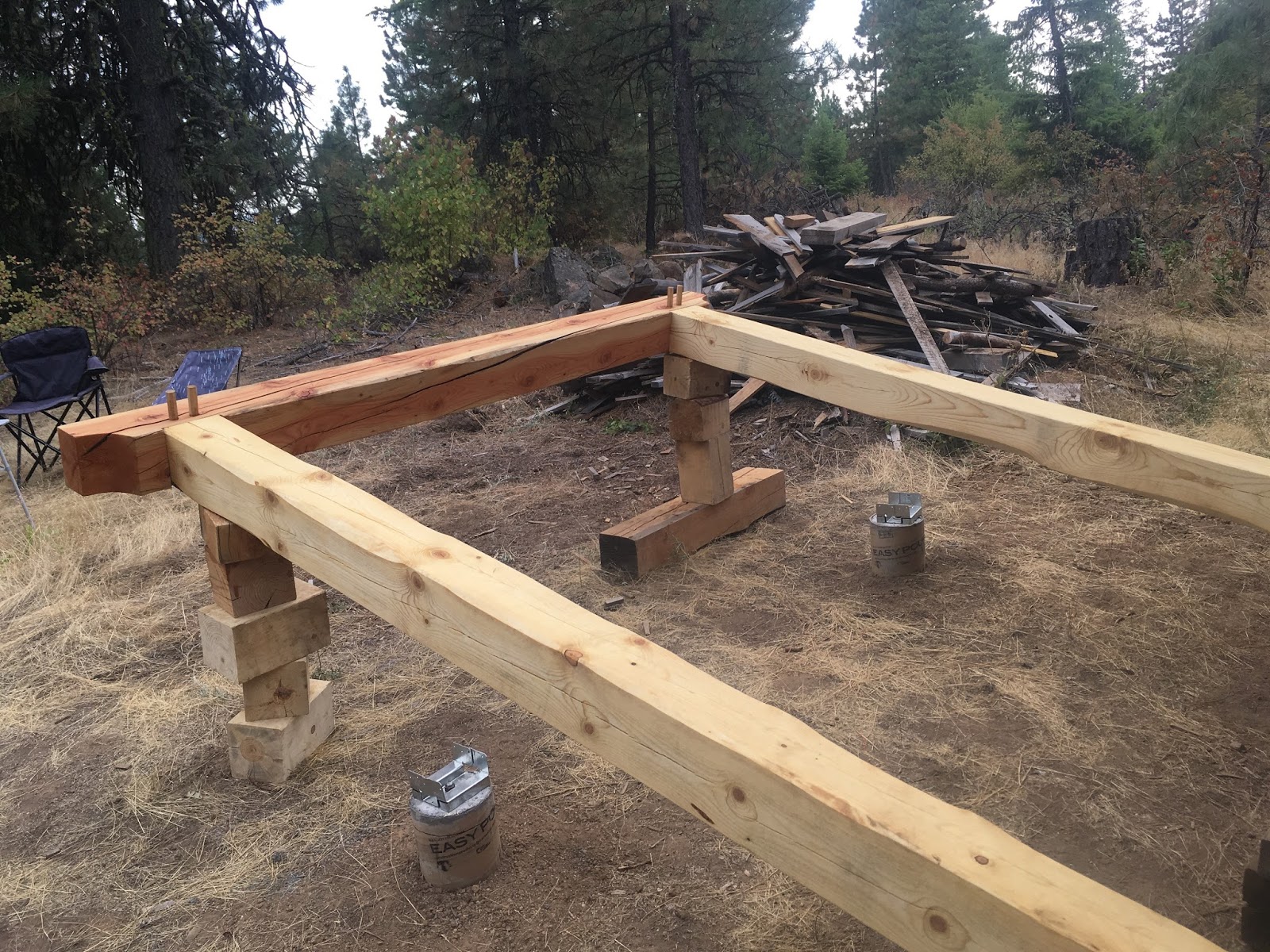 Timber Framing a North Idaho Cabin