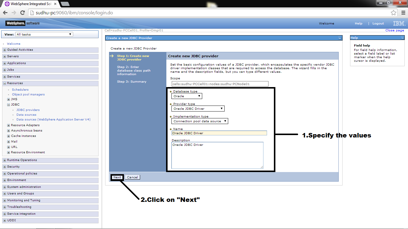 Ibm Websphere Application Server Configuration Oracle Data Source In Websphere Application