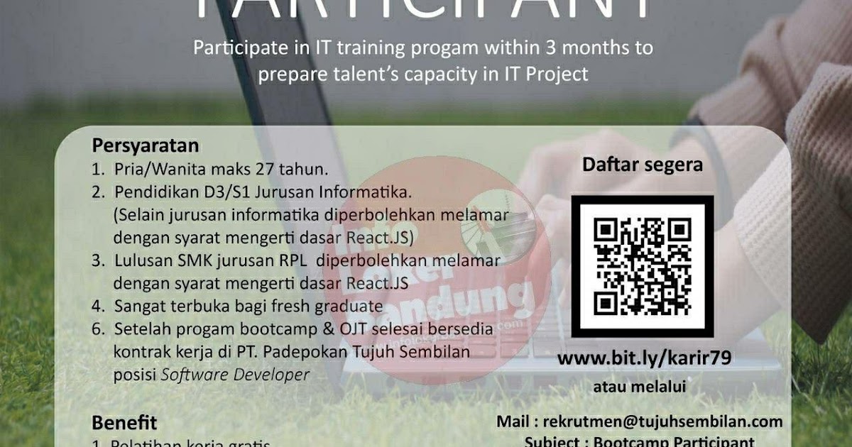 Lowongan Kerja Bootcamp Participant PT. Padepokan Tujuh Sembilan ...