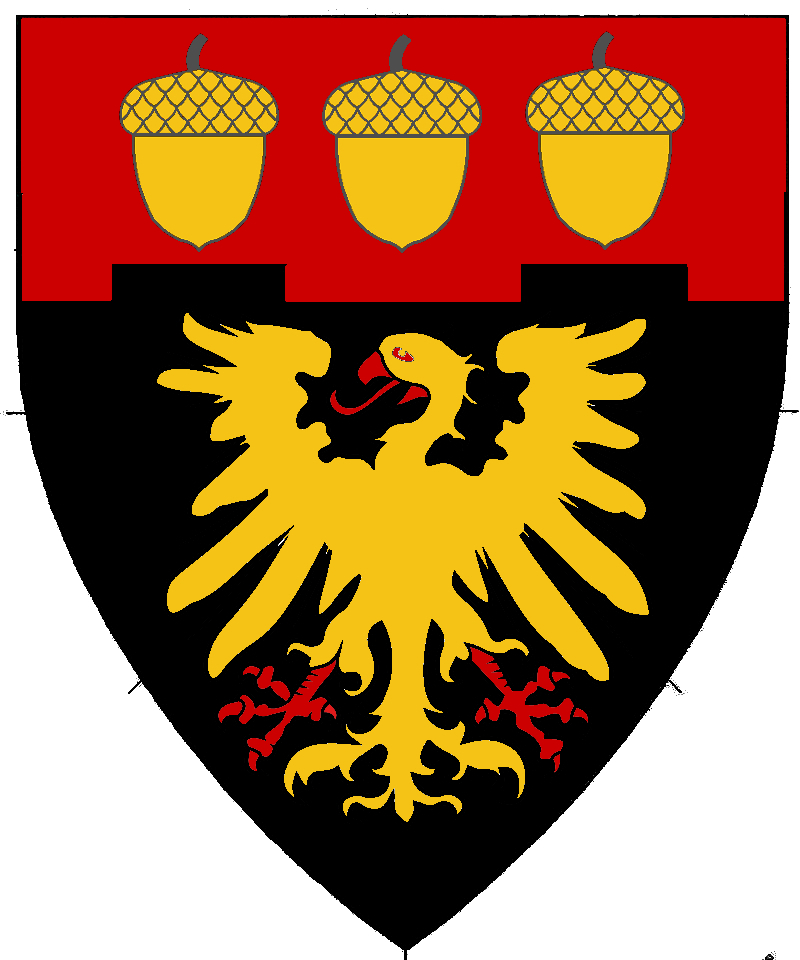 Wulfhere's Devices: Sable, an eagle displayed Or, on a chief embattled ...