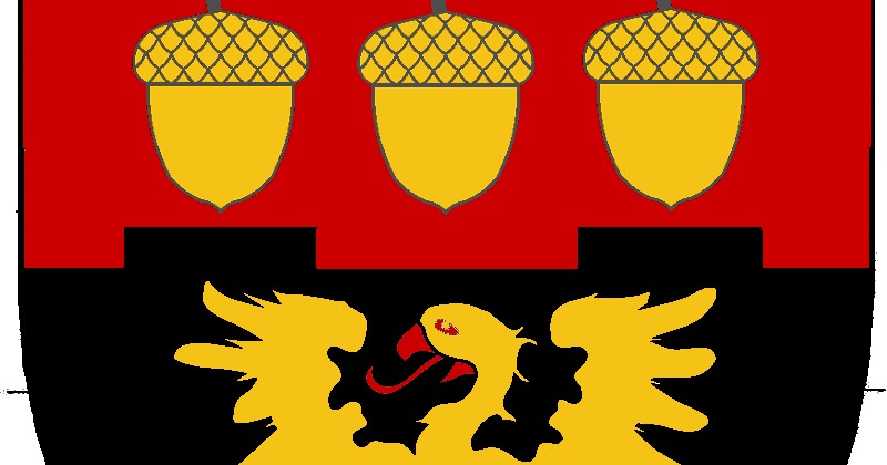 Wulfhere's Devices: Sable, an eagle displayed Or, on a chief embattled ...