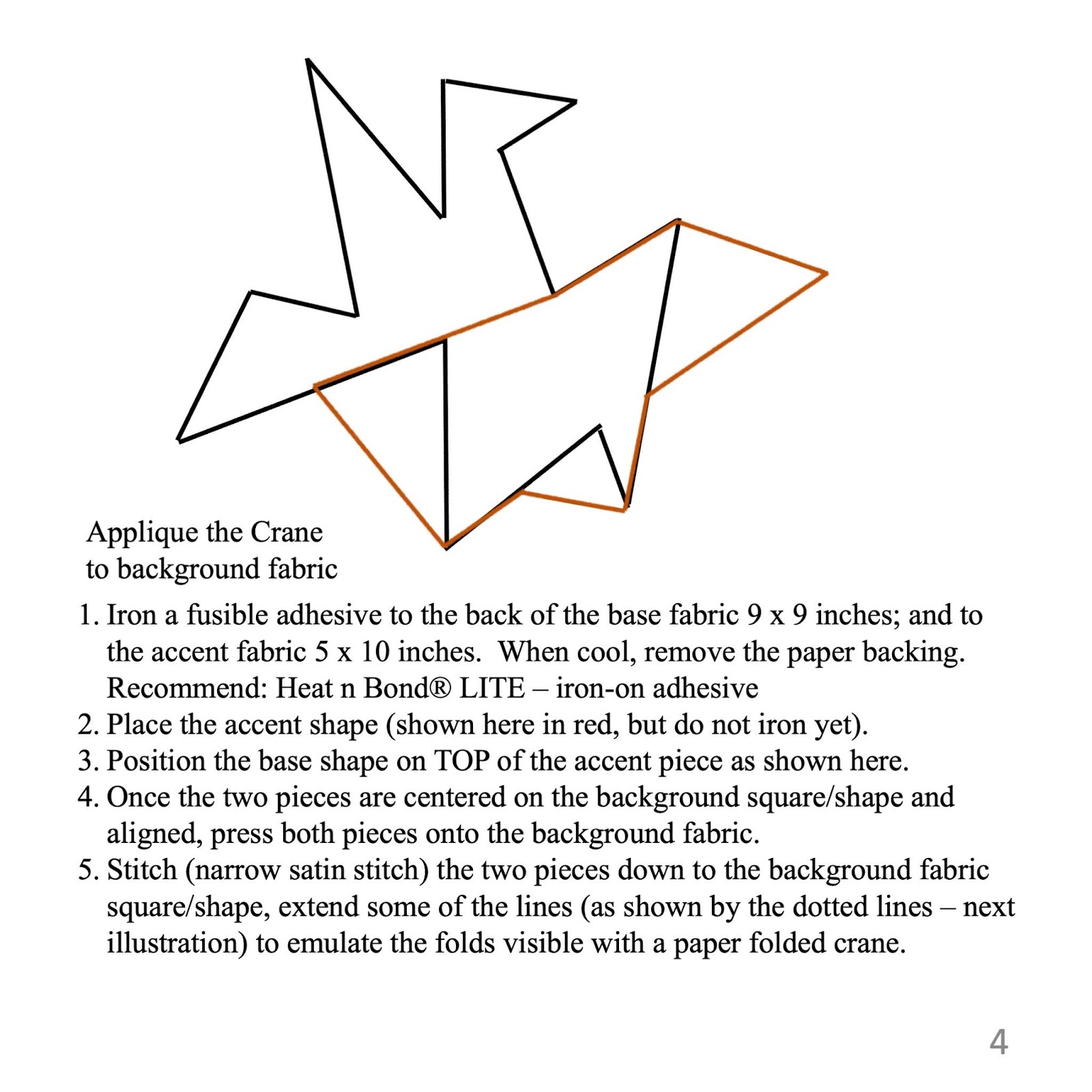 Green Frog Gifts: Paper Crane Quilt Block