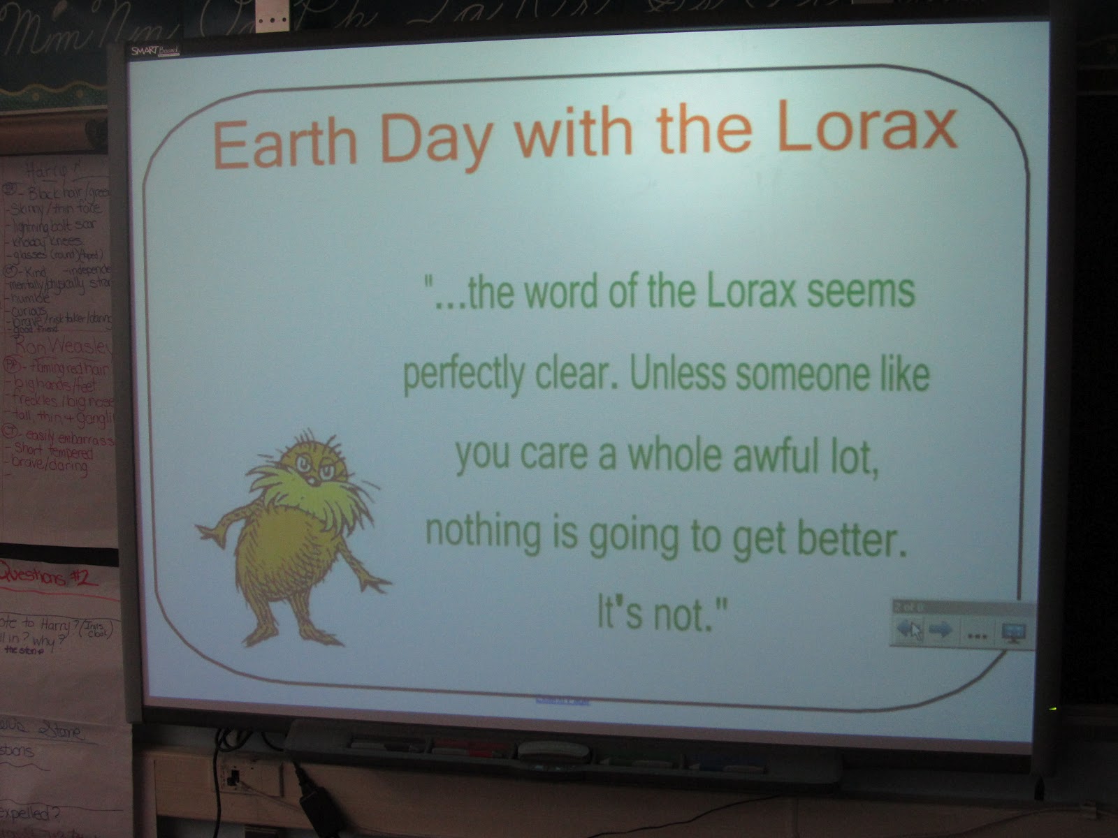 The Reading Buddies: Earth Day, The Lorax, and a little Dirt!
