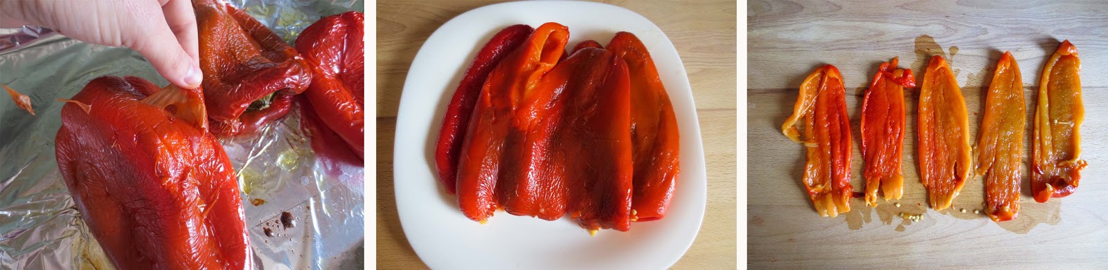 Spanish Kitchenette: Red pepper rolls :: Rollitos de pimientos